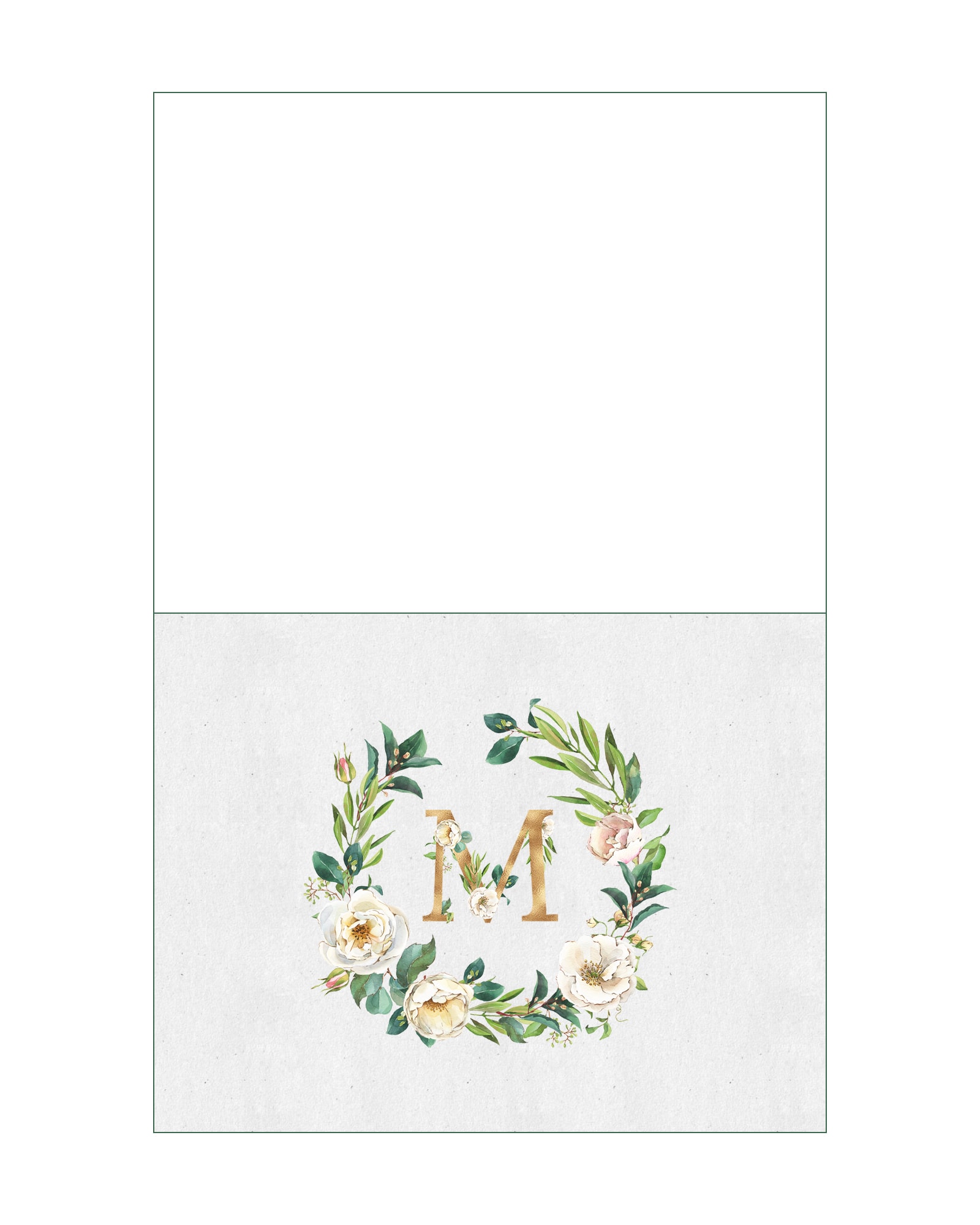 The Most Beautiful Free Printable Monogrammed Note Cards - The Cottage ...