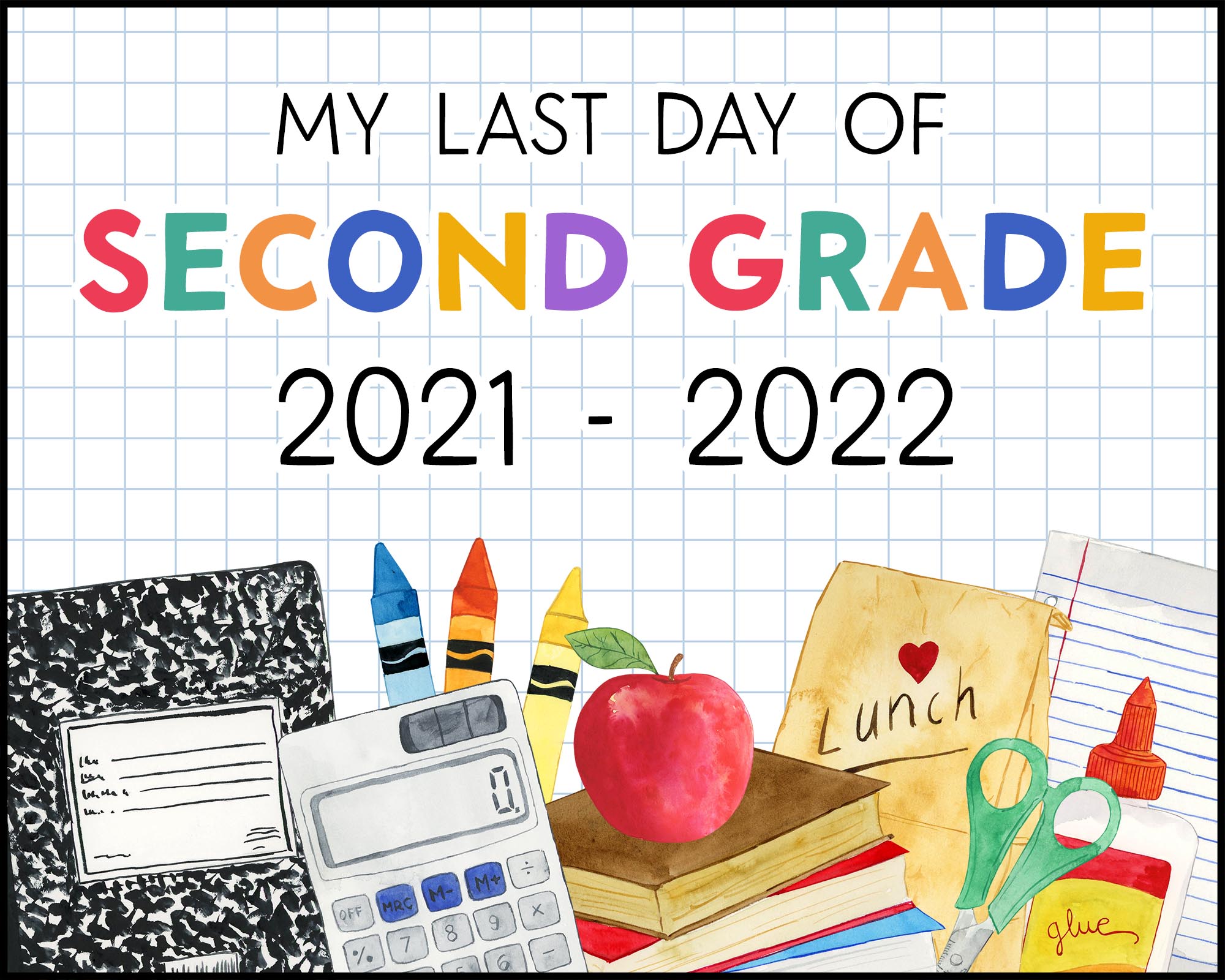 Free Printable First Day of School Signs - The Cottage Market