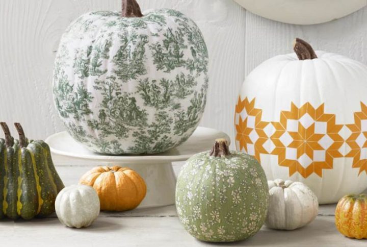 Farmhouse Style No Carve Pumpkins for Fall! - The Cottage Market
