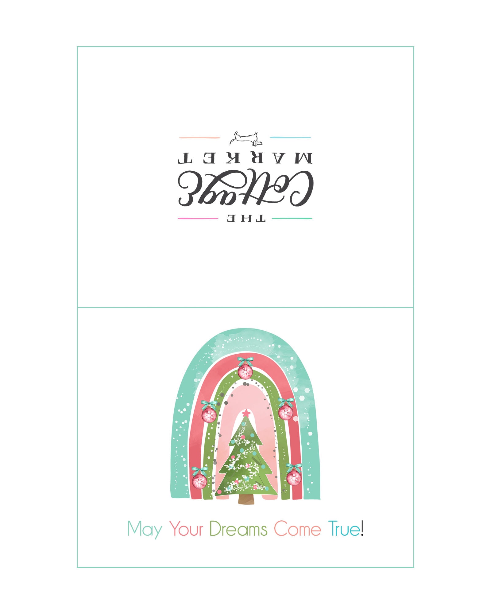 10 Free Printable Holiday and Christmas Cards - The Cottage Market