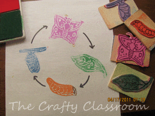 Butterfly Life Cycle Stamps - The Crafty Classroom