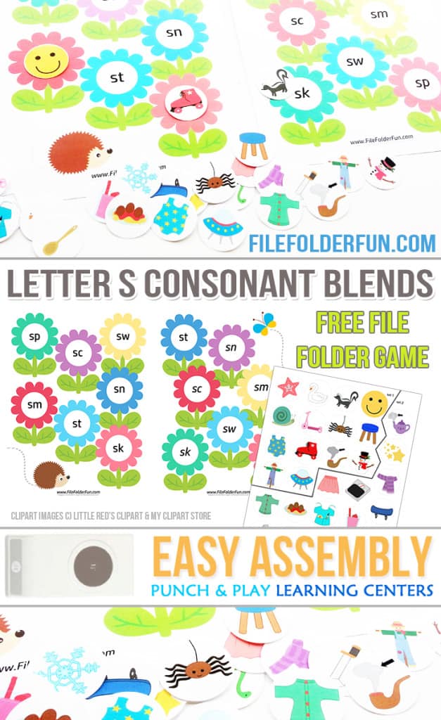 Consonant Blends Learning Center - The Crafty Classroom