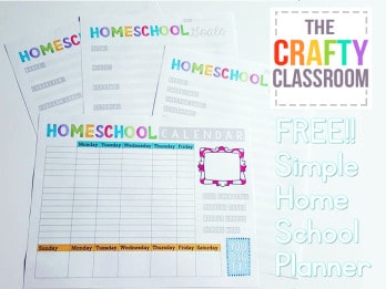 Free Homeschool Planning Printables - The Crafty Classroom
