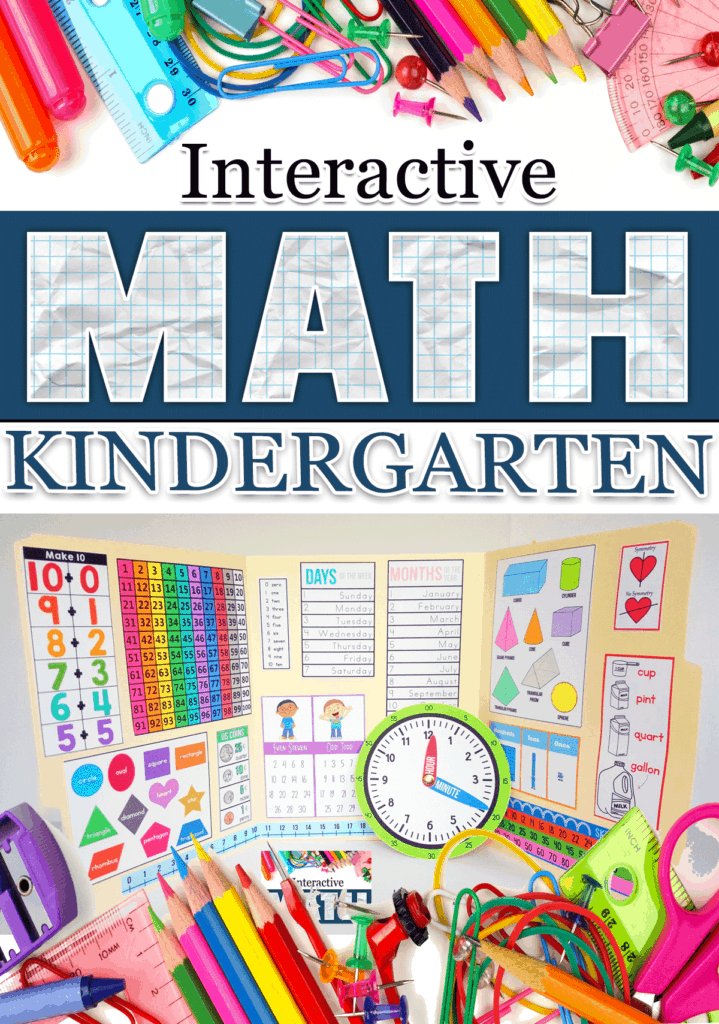 Interactive Math Notebook for Kindergarten - The Crafty Classroom