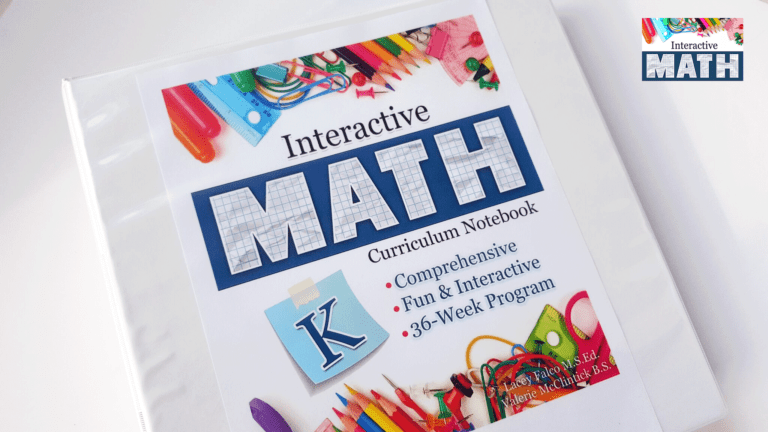 Interactive Math Notebook for Kindergarten - The Crafty Classroom