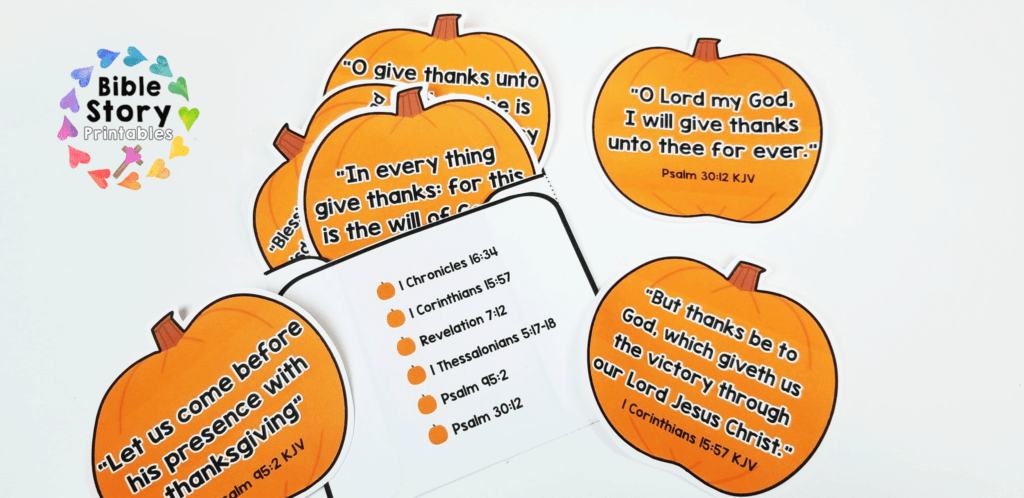 Printable Thanksgiving Placemat with Bible Verse - The Crafty Classroom