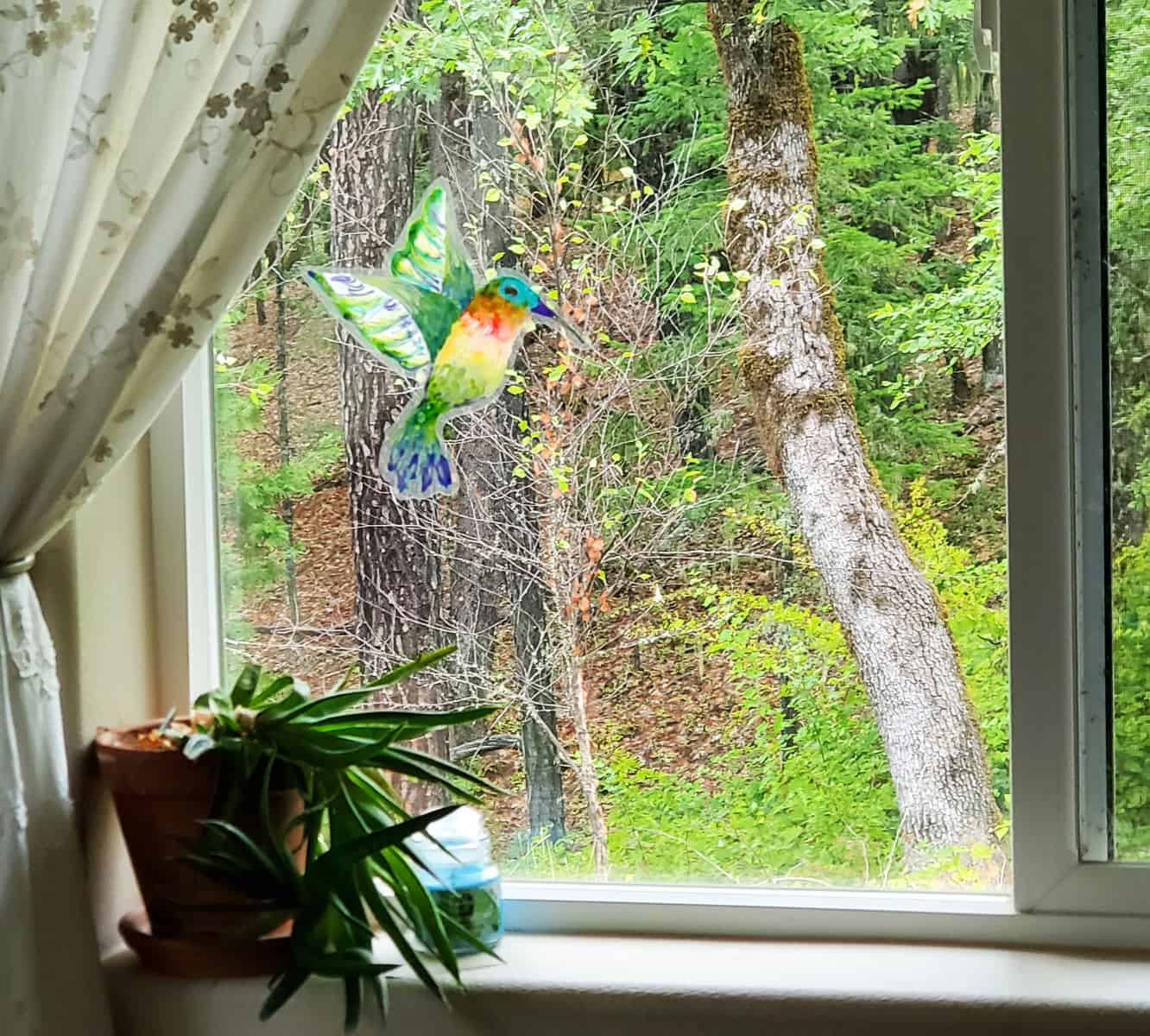 Hummingbird Art Project for Kids - The Crafty Classroom