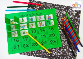 Christmas Coloring Countdown Printable - The Crafty Classroom