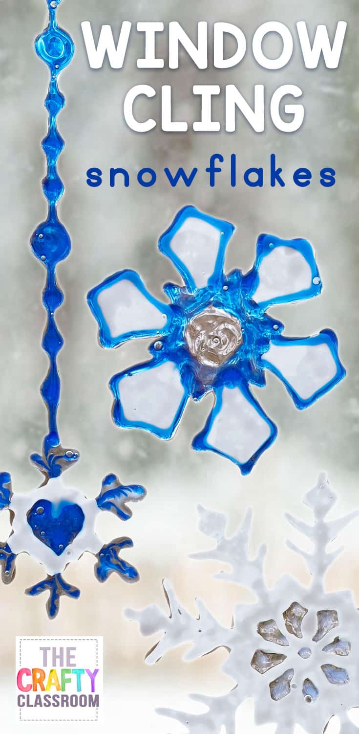Snowflake Window Clings - The Crafty Classroom