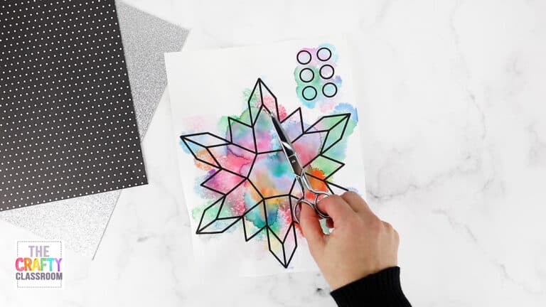 Snowflake Art Project - The Crafty Classroom