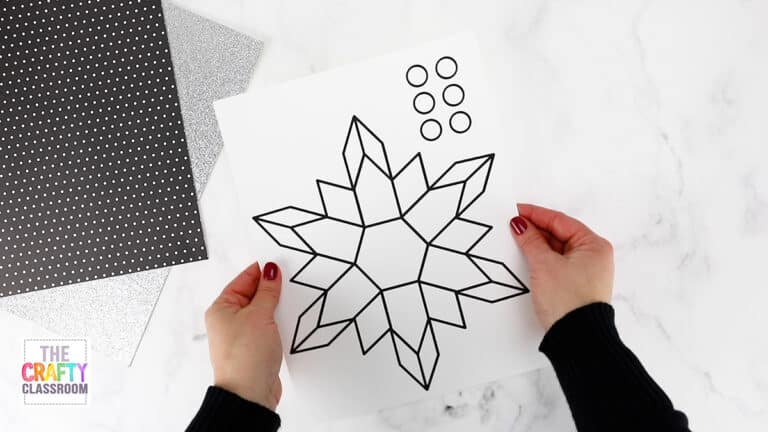 Snowflake Art Project - The Crafty Classroom