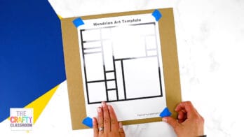 Mondrian Art Project for Kids - The Crafty Classroom
