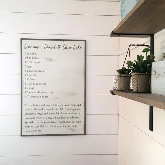 Display Family Recipe Cards - The Crazy Craft Lady