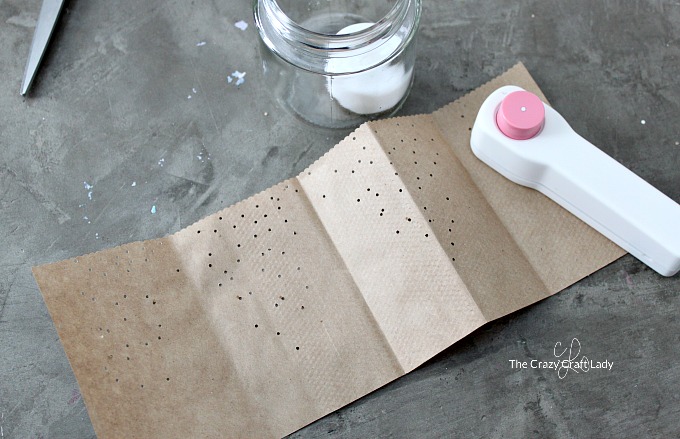 Paper Bag Lanterns - Simple Winter Paper Craft - The Crazy Craft Lady