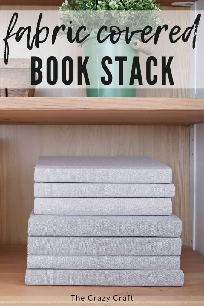 Fabric Covered Books, Make a Neutral Color-Coordinated Book Stack