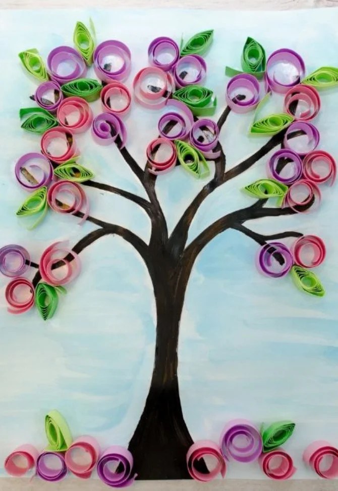 Pretty and Creative: Spring Paper Crafts for All Ages - The Crazy Craft ...