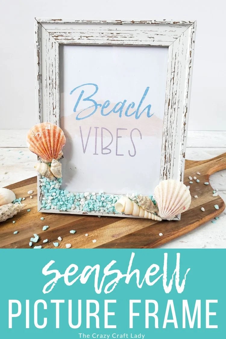 Dollar Store Project: DIY Seashell Picture Frame Craft