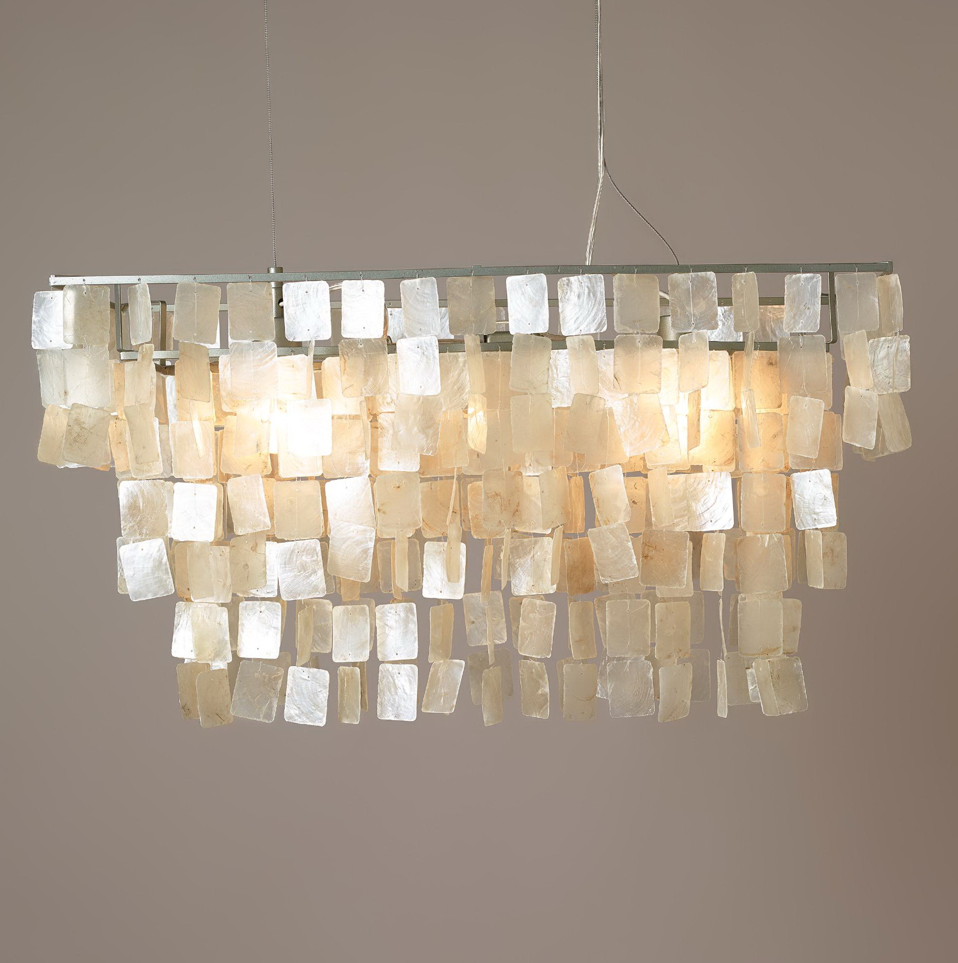 Capiz Shell Chandelier Rectangular | Home Design Ideas