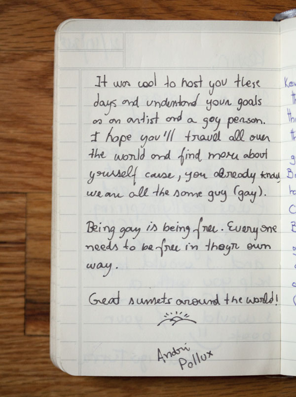 Personal Diary, First. | THE GAY MEN PROJECT