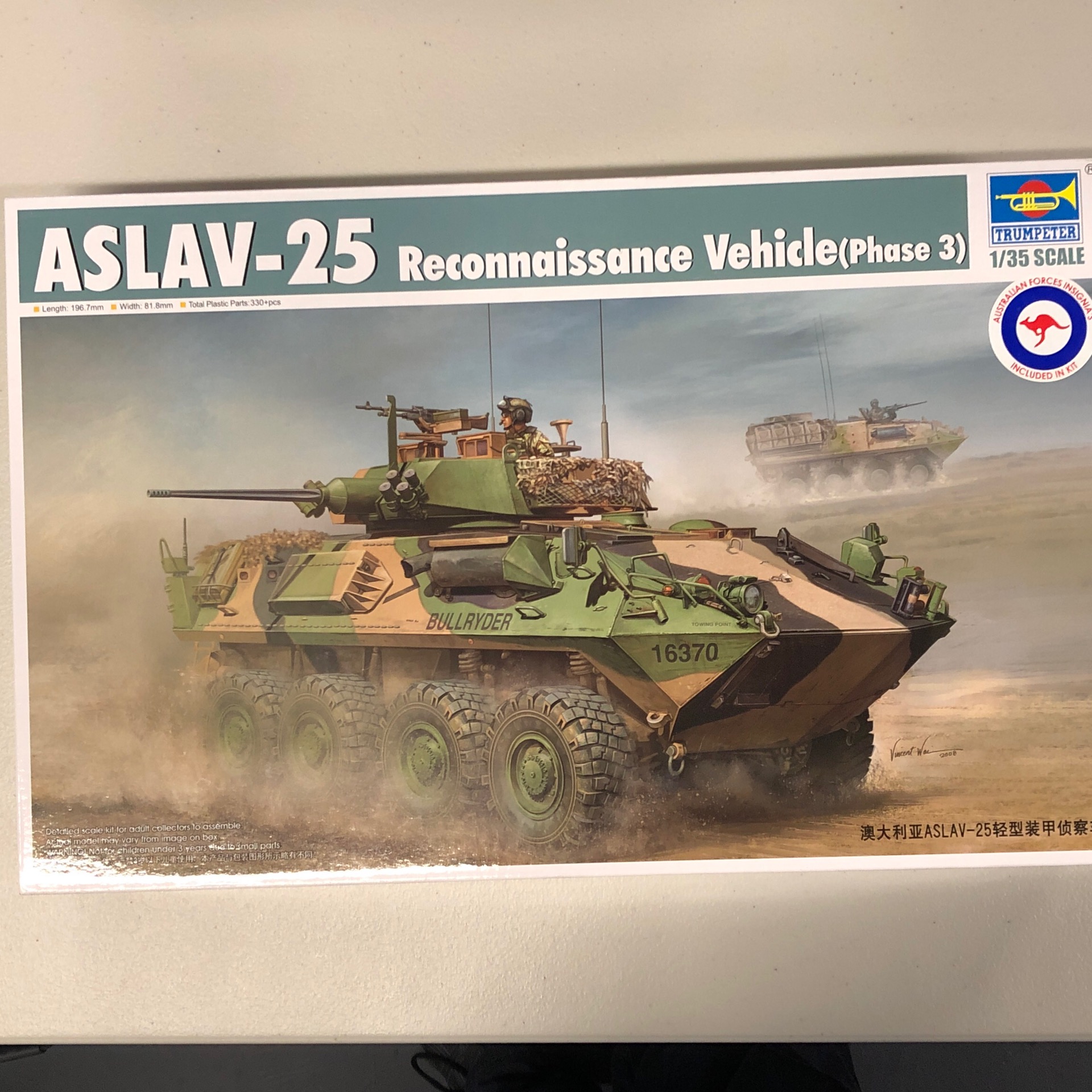 Trumpeter 00392 1/35 Australian ASLAV-25 (Reconnaissance) *Aus Decals ...