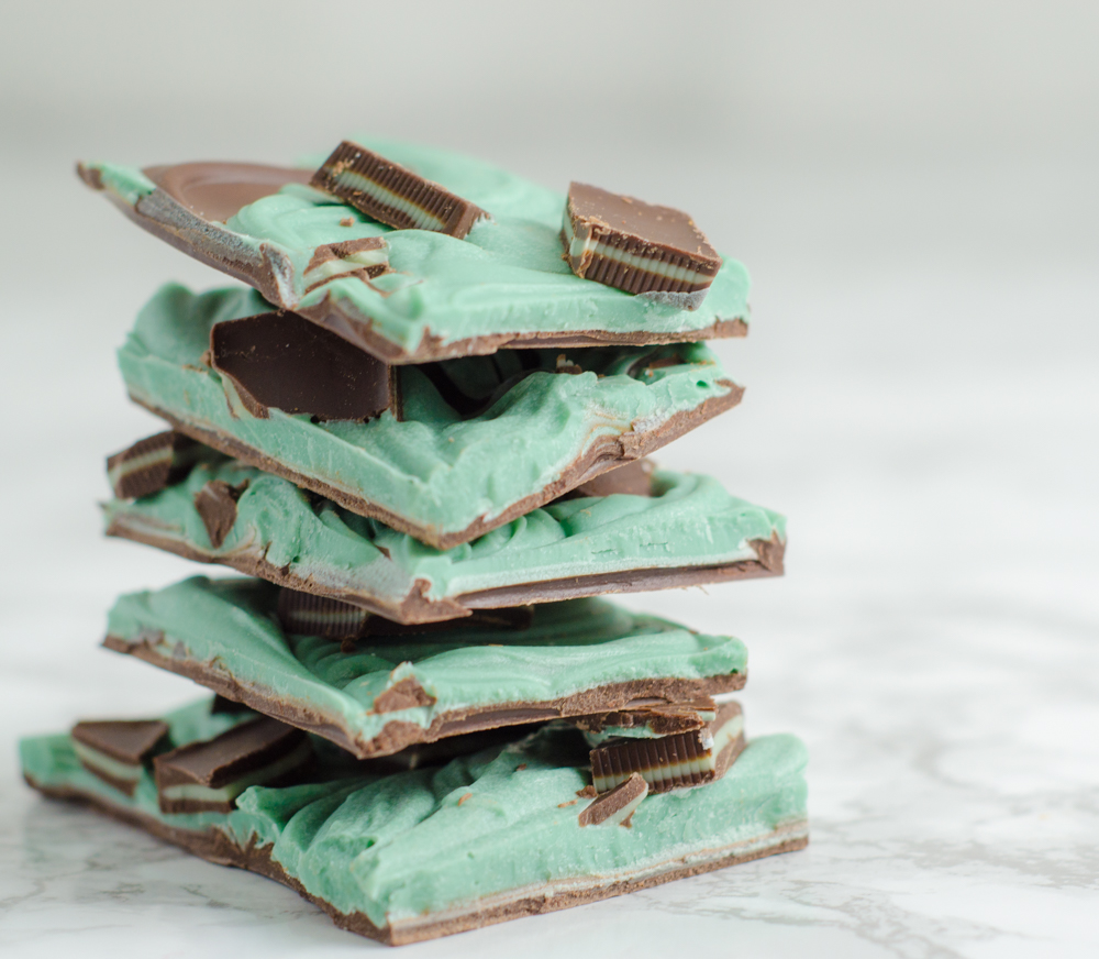 Grasshopper Mint Chocolate Bark