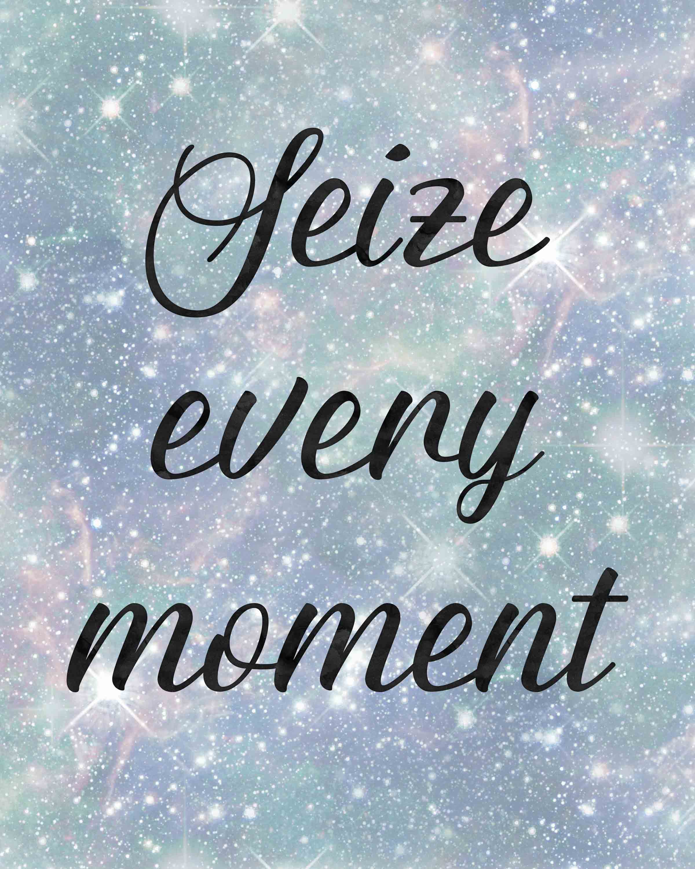 Free Inspirational Printables: Live & Seize the Day Themes