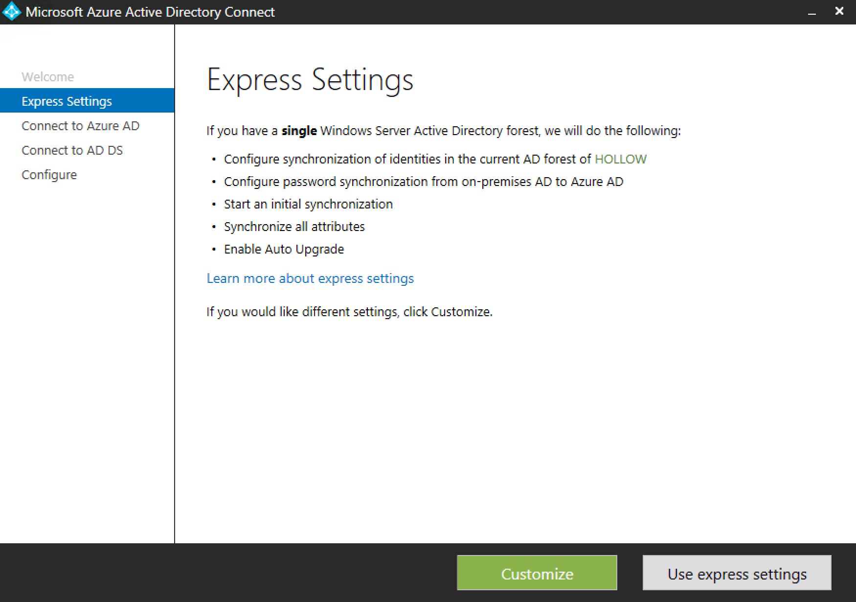 Setup the Azure AD Connector - The IT Hollow
