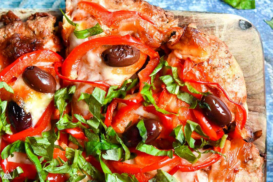 Meatza (Low Carb + Gluten Free Pizza!) - Little Pine Kitchen