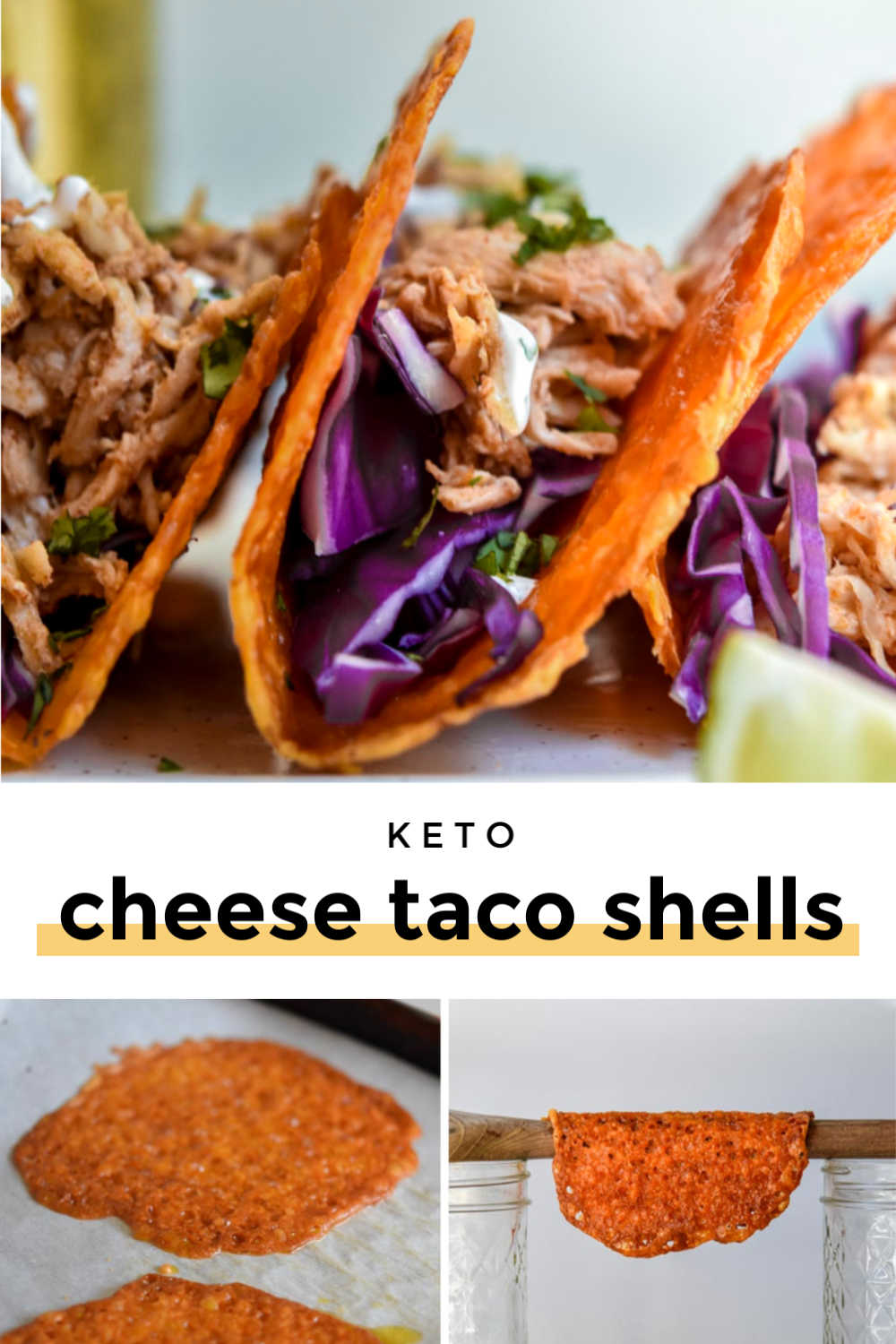 Cheese Taco Shells (1 Net Carb!) - Little Pine Kitchen