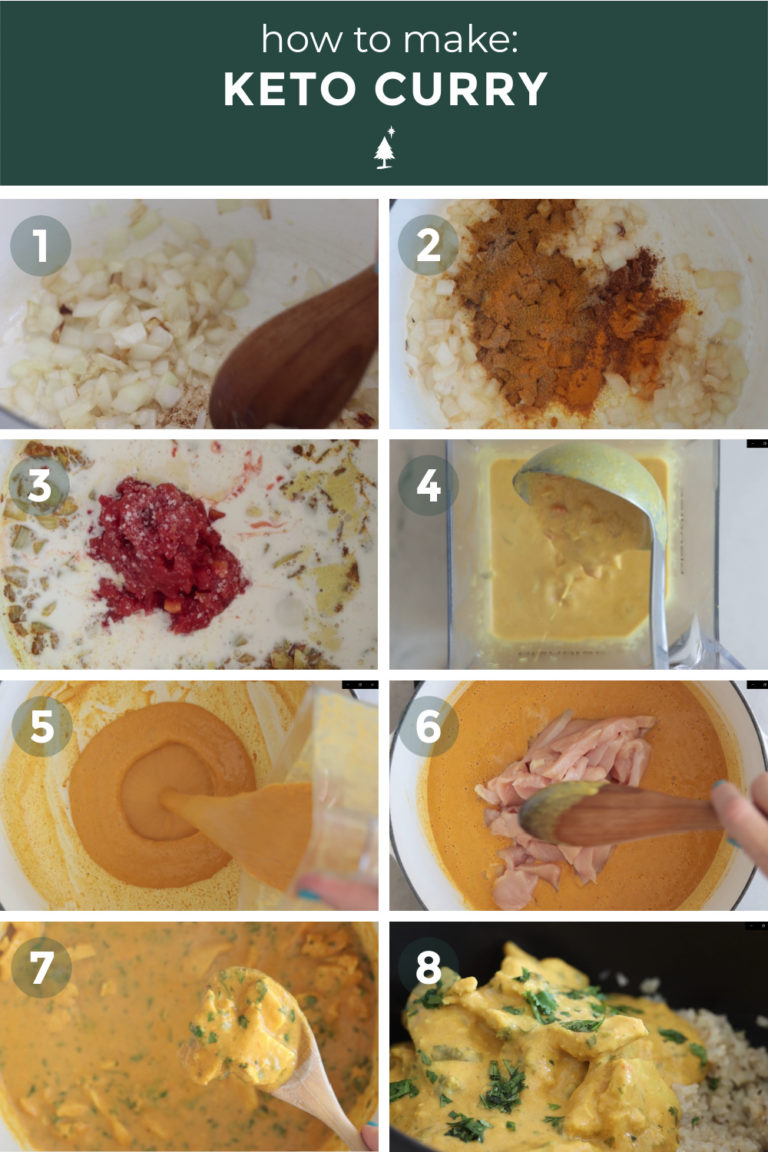 Easy Keto Chicken Curry with Coconut - Little Pine Kitchen
