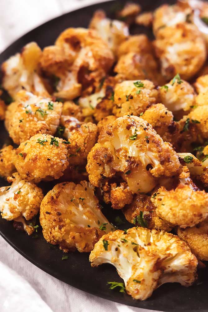 Roasted Cauliflower {Easy, Oven Baked!} - Little Pine Kitchen