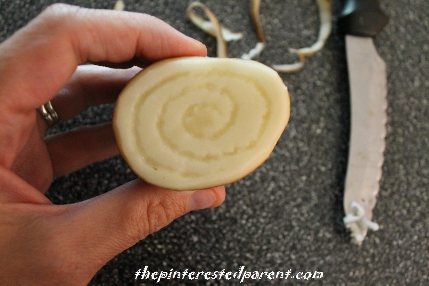 Potato Stamps: One Potato - Three Designs – The Pinterested Parent