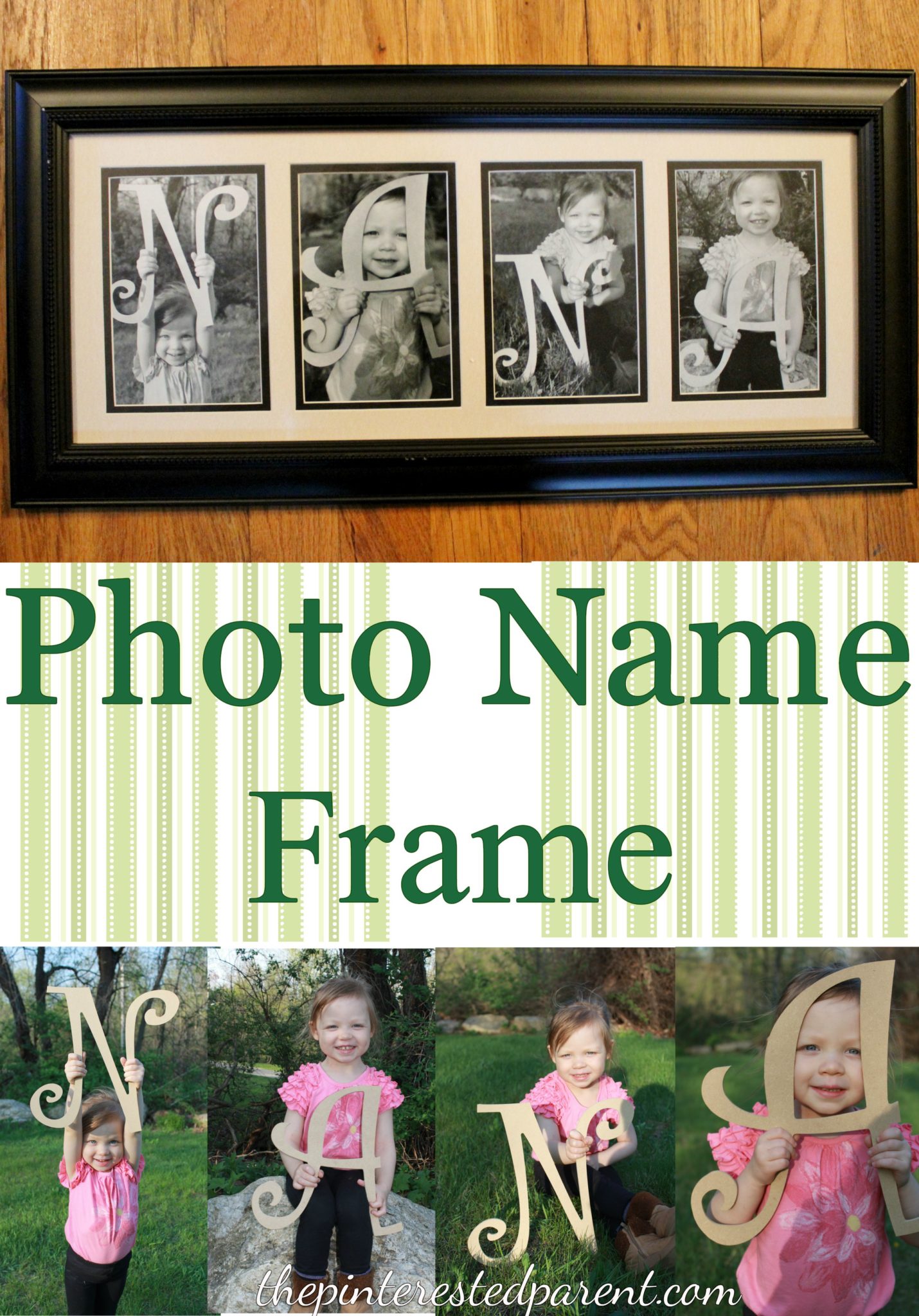 Photo Name Frame For Mother's Day – The Pinterested Parent