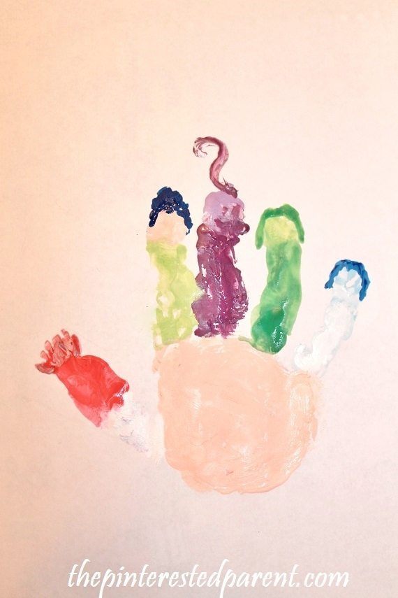 'Inside Out' Character Hand Print Craft – The Pinterested Parent