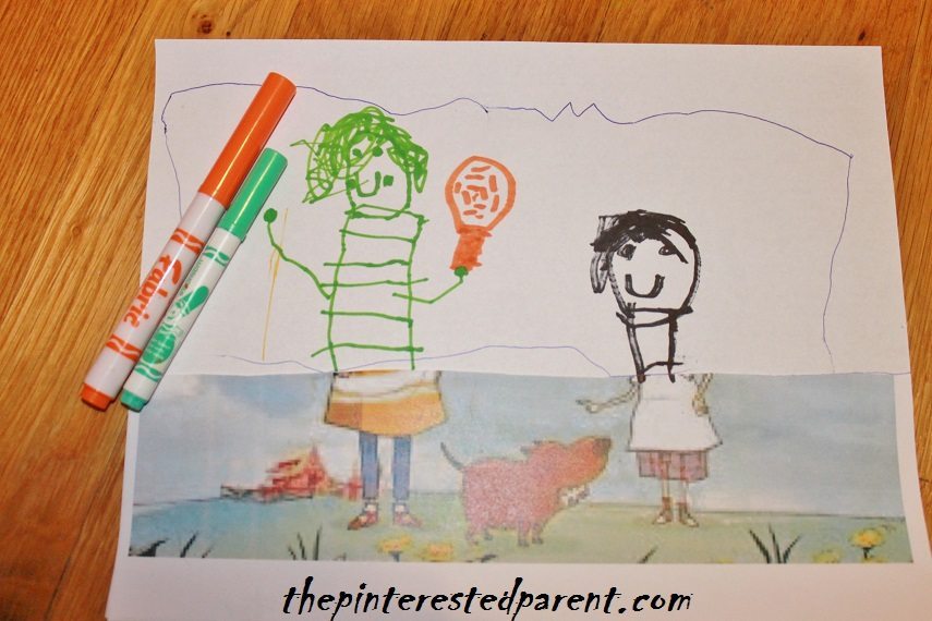 Half Drawing Art Activities – The Pinterested Parent