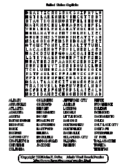 Usa States Word Search Answers Usa States Word Search Answers