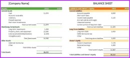 Projected Balance Sheet Template Excel Templates 2 Resume Examples