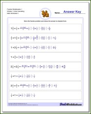 Multiplying Mixed Numbers By Whole Numbers Ks2 Worksheet Worksheet 