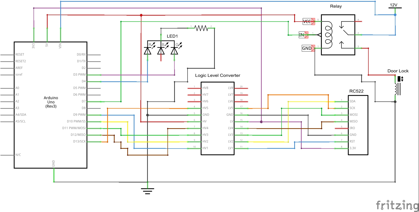 Rfid Arduino Circuit Diagram - Circuit Diagram Rfid Arduino Circuit Diagram - Circuit Diagram