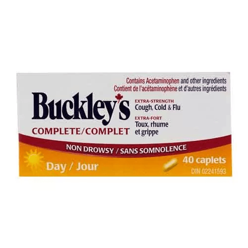 Buckley’s | Extra Strength Complete | Non Drowsy | 40 Caplets - THP Milton