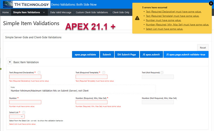 APEX 21.1 Most Subtle New Feature: Client-Side Validations - TH TECHNOLOGYTH TECHNOLOGY