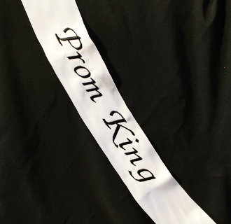Prom King Ribbon Sash – Tiara Connection Quality Discount Crowns and Sashes