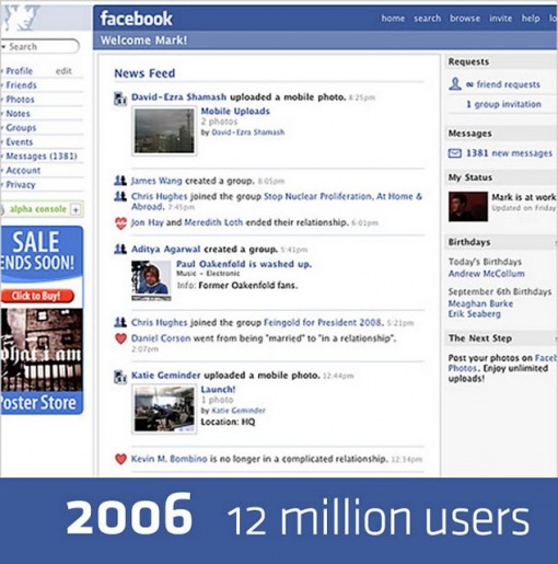 Evolución de FaceBook 2004-2011 #infografia #infographic #socialmedia ...