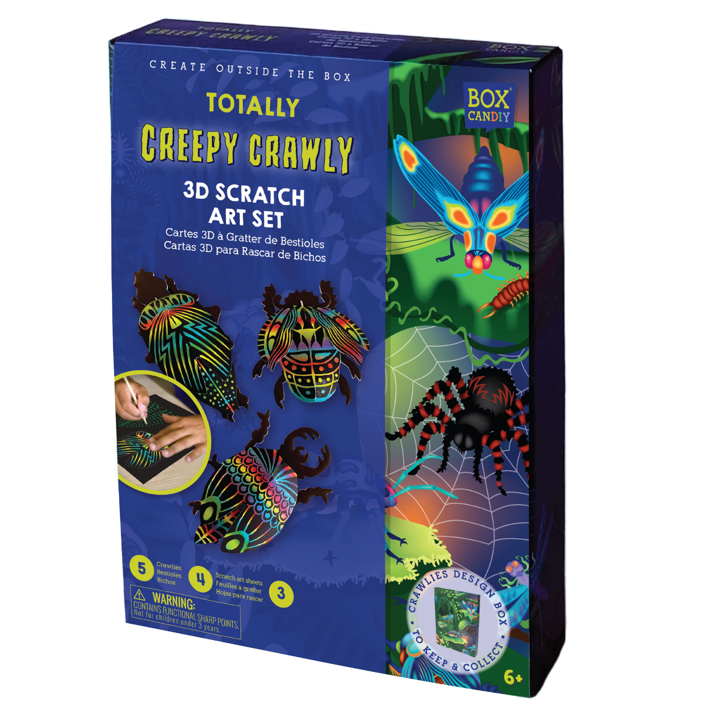 Totally Creepy Crawly 3D Scratch Art ⋆ Time Machine Hobby