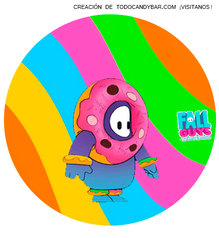 Fall Guys Stickers Etiquetas Descarga Gratis | Todo Candy Bar