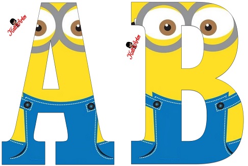 Letras abecedario de Los Minions | Todo Peques
