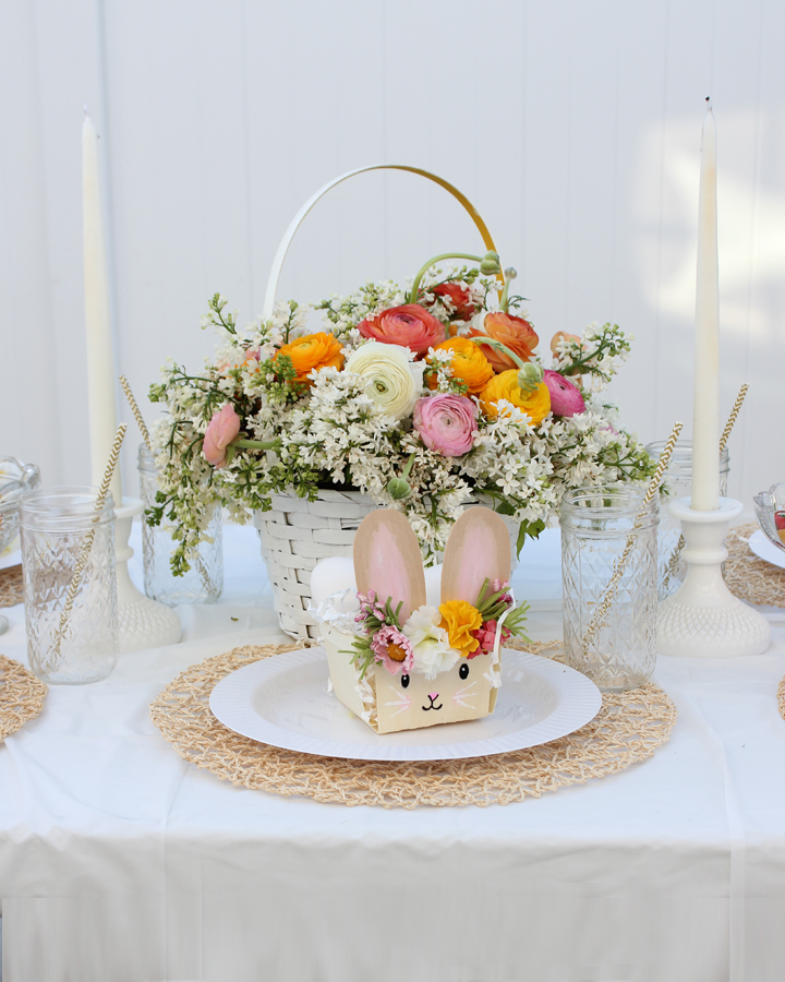 DIY Blooming Easter Basket Centerpiece - Tonality Designs