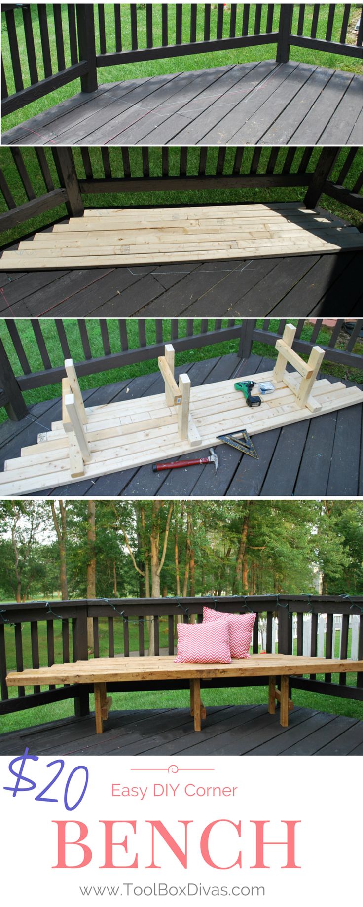 Outdoor Corner Bench Seating