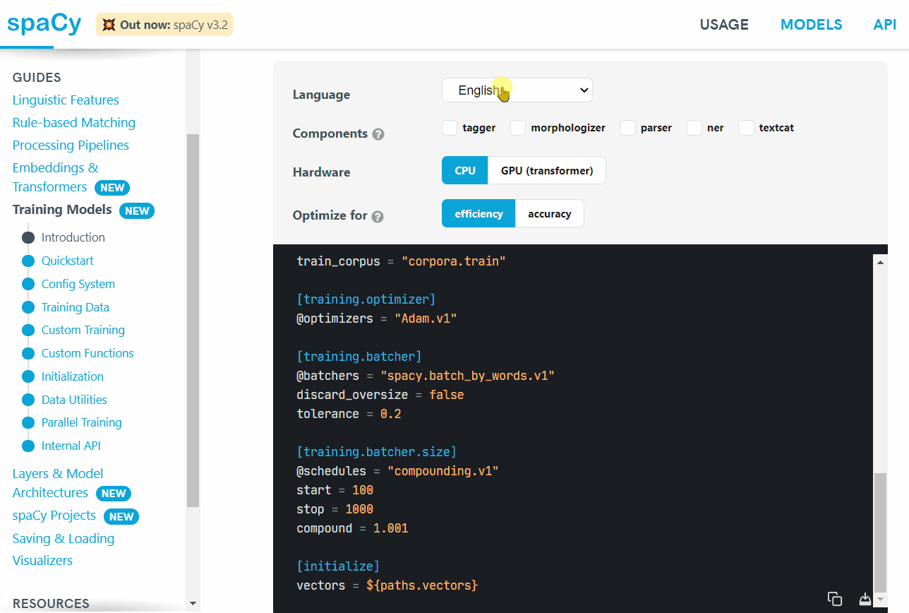 Build a Custom NER model using spaCy 3.0 - Turbolab Technologies