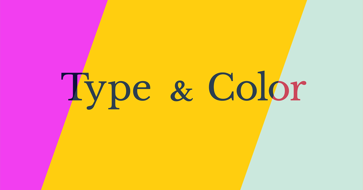 Type & Color – Free Video Course - Type365 Lucas Czarnecki